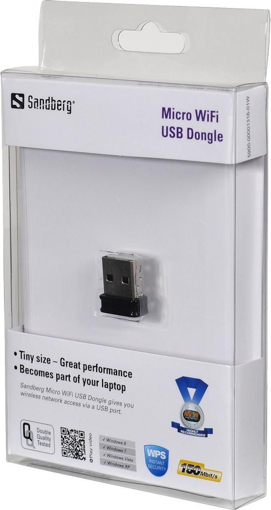 Sandberg Micro WiFi USB Dongle, modelis - T-MLX45744, žema kaina | Varle.lt