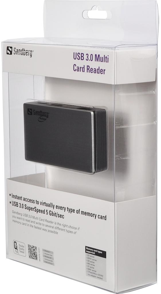 Sandberg USB 3.0 Multi Card Reader, žema kaina | Varle.lt