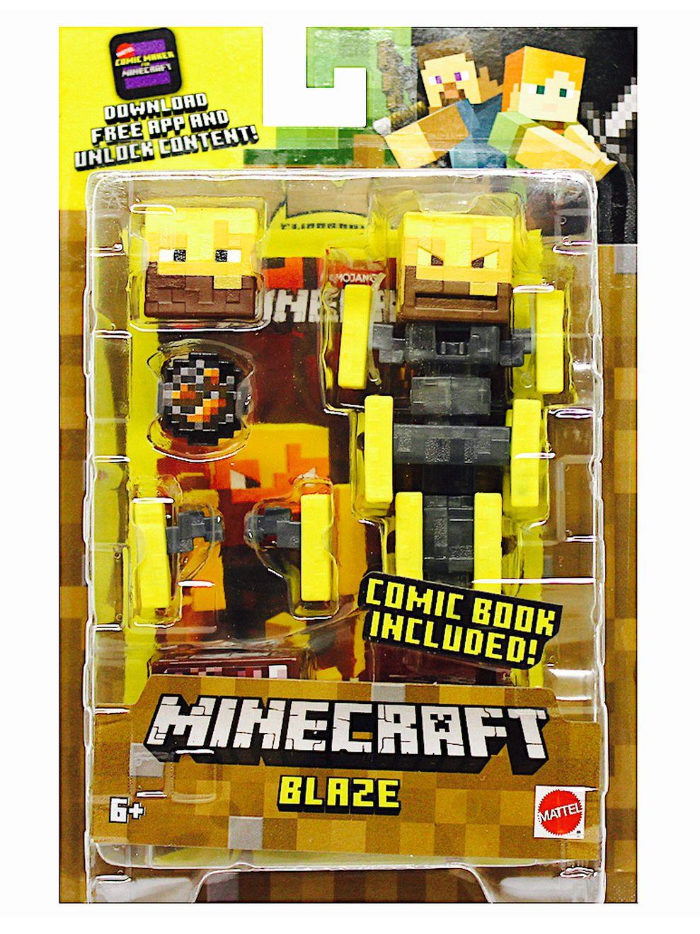 Mattel Minecraft: Comic Maker - Blaze Action Figure incl. Comic Book ...