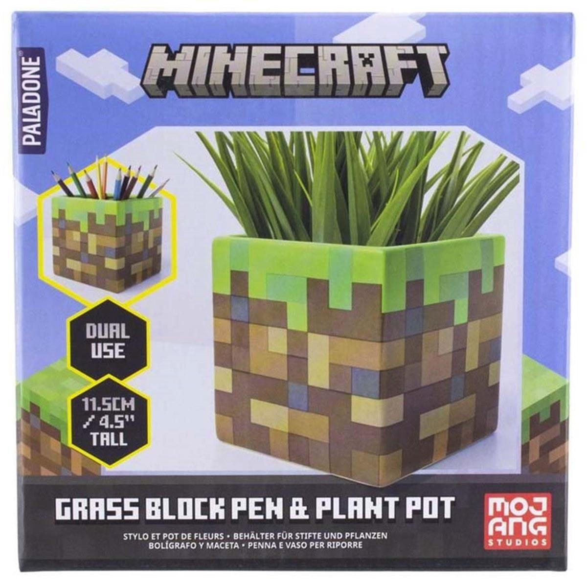 Paladone Minecraft - Grass Block Pen and Plant Pot, modelis - 872093 ...