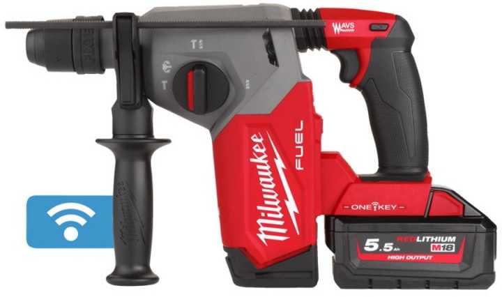 Milwaukee Akumuliatorinis perforatorius M18 ONEFHX-552X 18V 2x5,5Ah, 2 ...