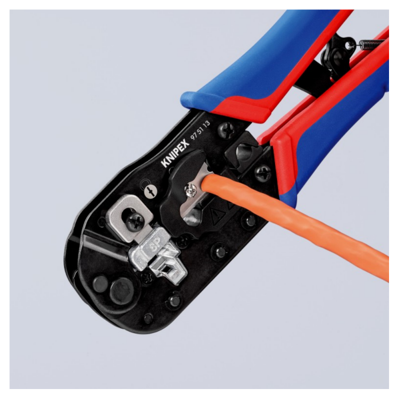 Užspaudimo replės RJ45 jungtims 97 51 13, Knipex, modelis - 97 51 13, žema kaina | Varle.lt