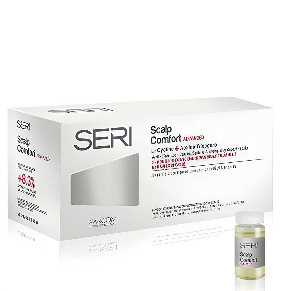 Plaukų slinkimą stabdančios ampulės Farcom Professional SERI Scalp ...