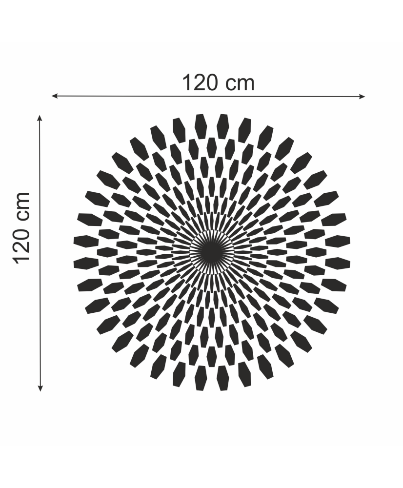 Dekoratyvinis veidrodis "Ramunė", modelis - l210, žema kaina | Varle.lt