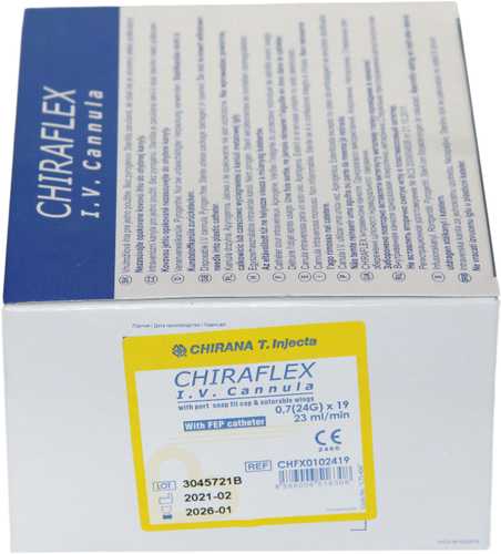 Chirana T Injecta CHIRANA® CHIRAFLEX® IV Cannulas with FEP catheter ...