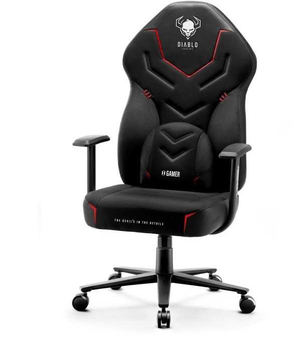 Žaidimų kėdė Diablo X-Gamer, Juodos spalvos, modelis - X-GAMERDO, žema ...