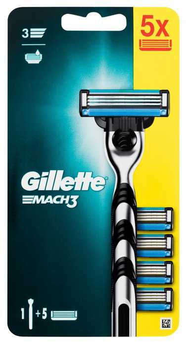 Gillette Mach3 Razor vyrams, 1 pc, modelis - per-149777, žema kaina ...