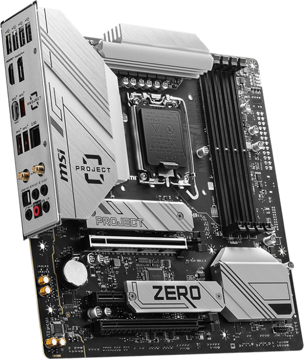MSI B760M Ptoject Zero Intel B760 LGA 1700 „micro ATX“, modelis - 7E14 ...