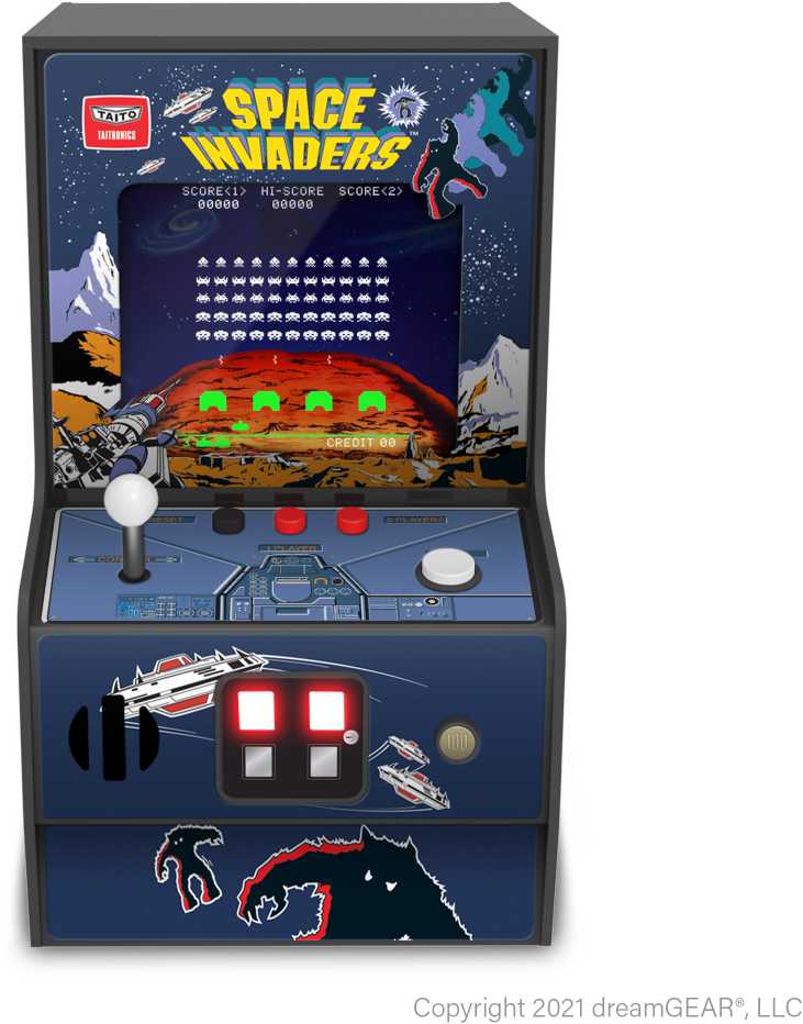 MY ARCADE Žaidimų Konsolė Player Space Invaders 6,75", modelis - 711115 ...