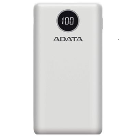 ADATA Power bank P20000QCD 20000 mAh, Li-Polymer, Baltas, modelis ...