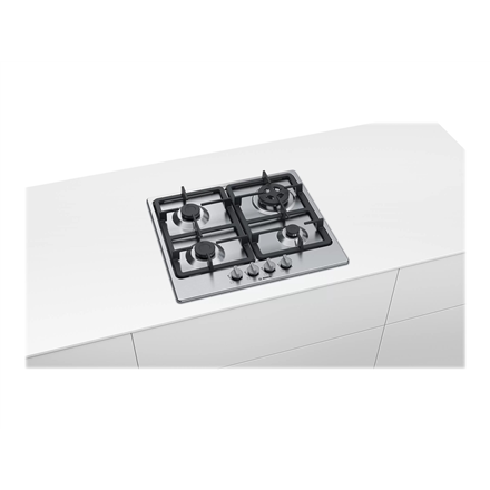 Bosch PGH6B5B90 Serija 4, Dujinė kaitlentė, 60 cm, Nerūdijančio plieno ...