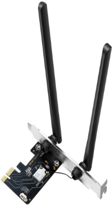Mercusys | AXE5400 Tri-Band Wi-Fi 6E Bluetooth PCI Express adapteris, modelis - MA86XE, žema ...