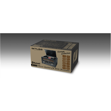 Muse | Turntable micro system | MT-115W | USB port | AUX in | CD ...
