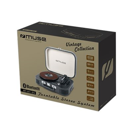 Muse Mūza | Patefonas stereo sistema | MT-201 DG | USB prievadas | AUX įėjimas, modelis - MT ...