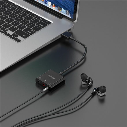 Orico išorinė USB garso plokštė SKT3-BK-BP, modelis - SKT3-BK-BP, žema ...