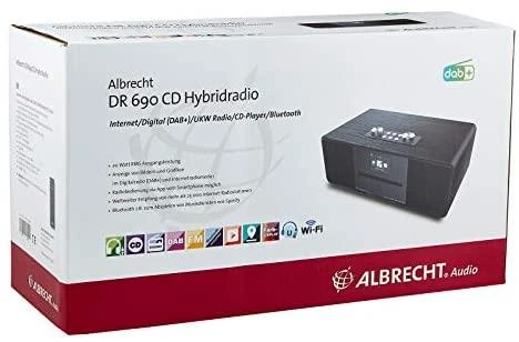 Radio Albrecht Albrecht DR 690 CD Interneto radijas juodas CD / DAB ...