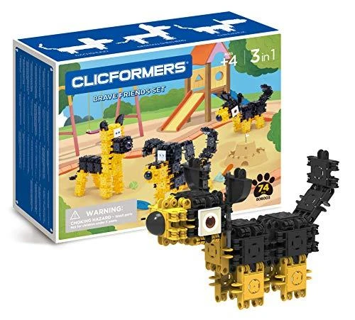 Clicformers Klocki Clics toys Clics Juodi ir geltoni draugai 74el ...