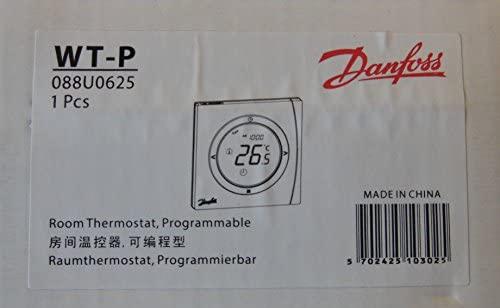 Vandeniu šildomų grindų termostatas Danfoss BasicPlus2, WT-P, programuojamas, modelis - 088U0625 ...