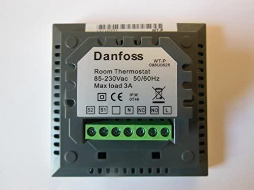 Vandeniu šildomų grindų termostatas Danfoss BasicPlus2, WT-P, programuojamas, modelis - 088U0625 ...