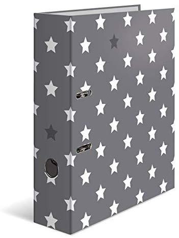 HERMA Ordner A4 Sterne grau mit weißem Stern | Varle.lt