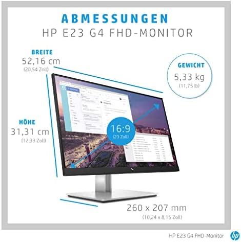 HP E23 G4 FHD monitorius – 23 colių 1920x1080 FHD 250 nitų AG, IPS ...