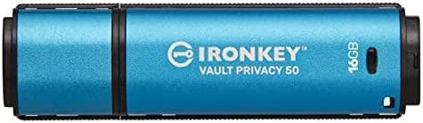 KINGSTON 16GB IRONKEY VAULT PRIVACY 50 AES-256 ENCRYPTED, FIPS 197 ...