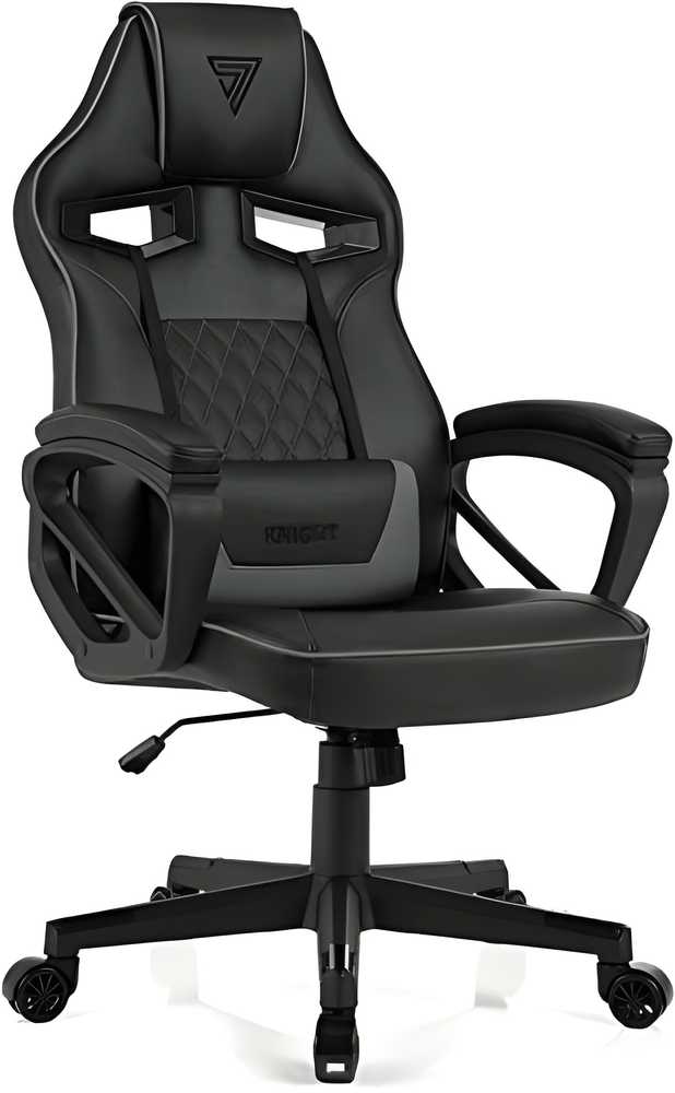Žaidimų kėdė Sense7 Knight Gaming Chair, Juoda-pilka, modelis ...