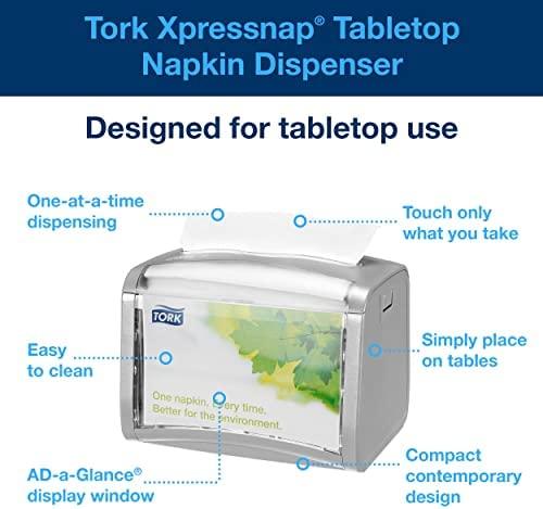 Servetėlių dozatorius TORK XPRESSNAP TABLETOP, 20,1 x 15,5 x 15 cm, šv ...