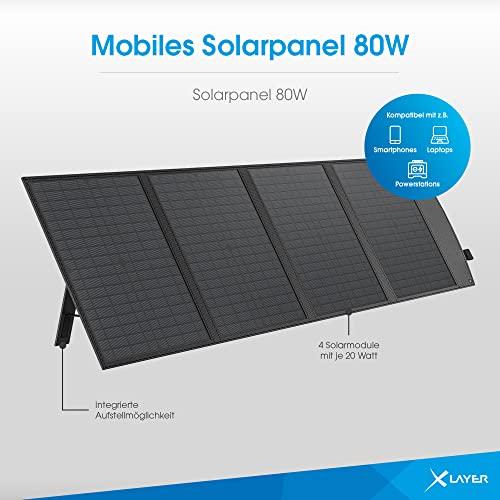 Xlayer Mobiles Solar Panel 80W foldable, modelis - 219689, žema kaina ...
