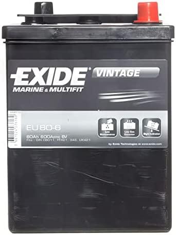 Exide Akumuliatorius 80 Ah 600 A EN 6V, modelis - EU80-6, žema kaina ...