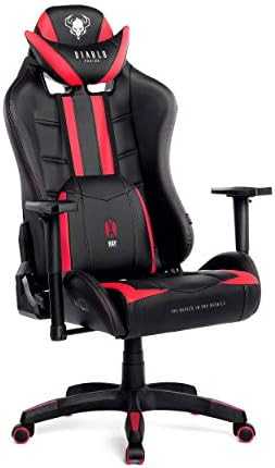 Fotel Diablo Chairs X-RAY Normal Size L Juodai-raudona, modelis - X ...