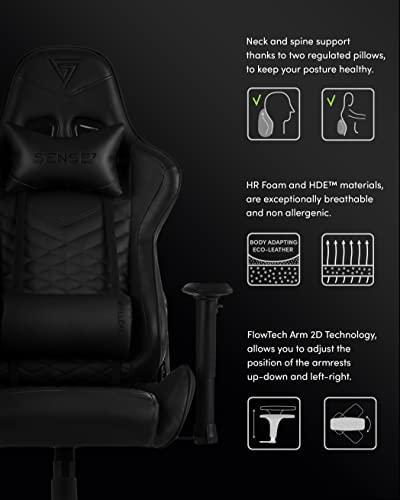 Žaidimų kėdė Sense7 Spellcaster Gaming Chair, Juoda, modelis - 7135342 ...