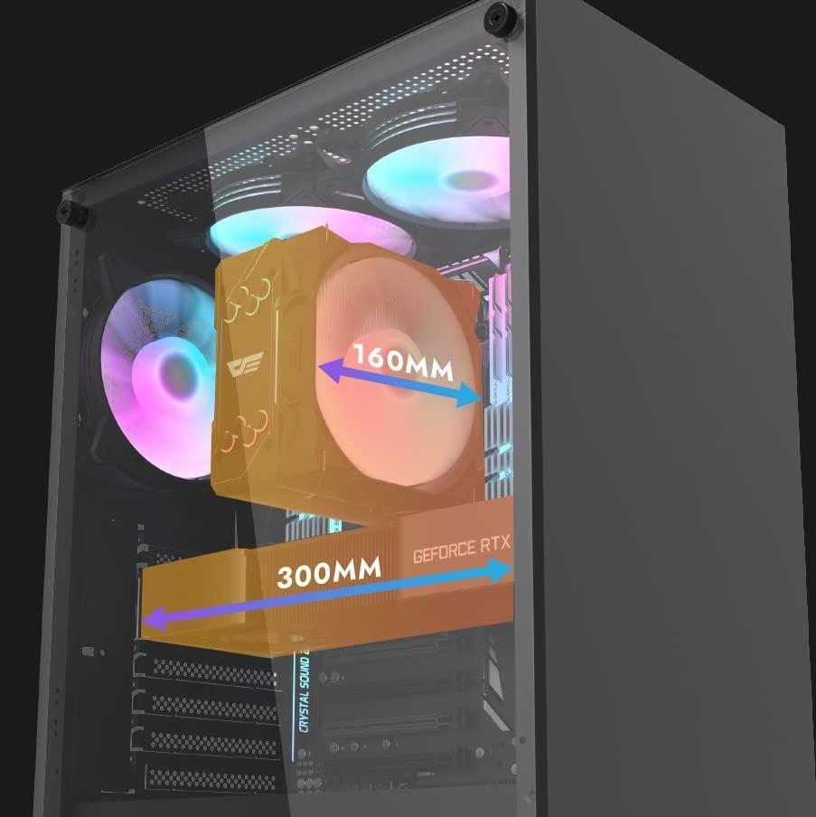 Kompiuterio dėklas Darkflash DK100, modelis - ‎DK100, žema kaina | Varle.lt