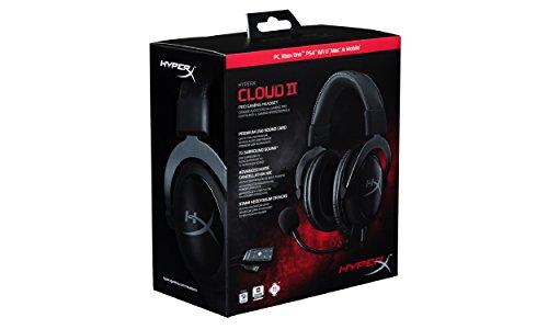 Kingston Žaidimų ausinės HyperX Cloud II (Gun Metal) USB control box ...