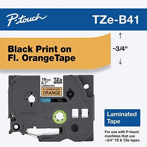BROTHER TZE345 18 Baltas ON Juodas | Varle.lt
