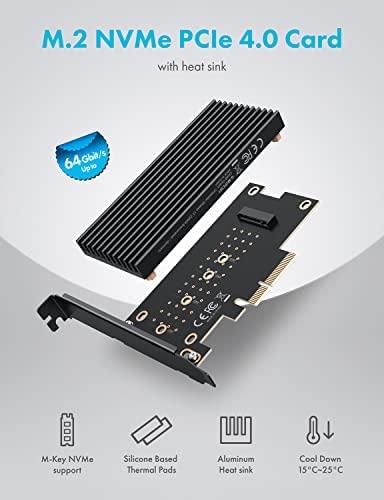 Kontroler Graugear Graugear PCIe kortelė, skirta M.2 NVMe SSD į PCIe 4.0 x4, modelis - ‎G ...