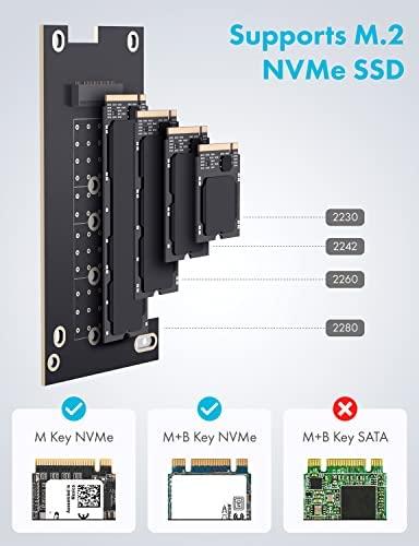 Kontroler Graugear Graugear PCIe kortelė, skirta M.2 NVMe SSD į PCIe 4.0 x4, modelis - ‎G ...