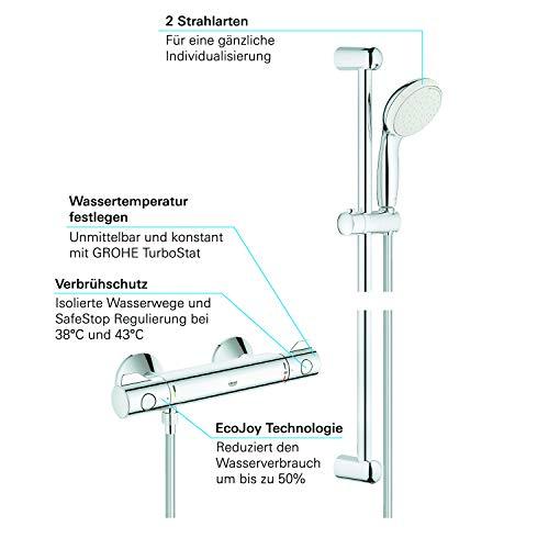 Grohe Grohtherm 800 dušo termostatas su dušo komplektu Tempesta II ...