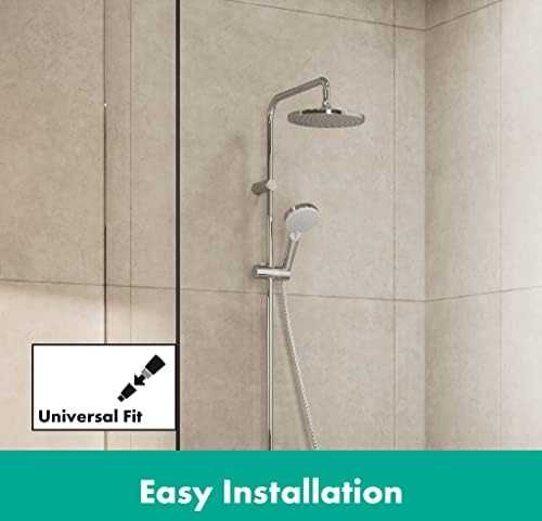 Dušo komplektas Hansgrohe Vernis Blend Showerpipe 200 1jet, 26274000 ...