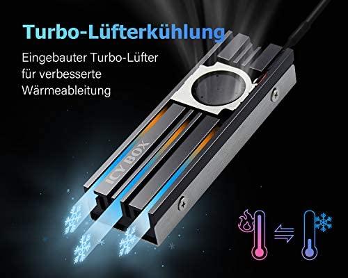 ICY BOX Aušintuvas su ventiliatoriumi M.2 SSD, modelis - ‎60740, žema ...