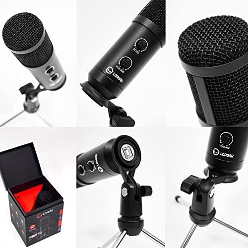 LORGAR Soner 313, Gaming Microphone, USB condenser microphone with ...