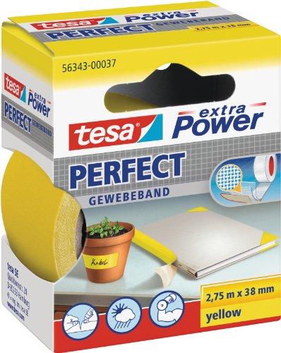 Tesa tesa extra Power Perfect medžiaginė juosta 2,75m 38mm geltona ...