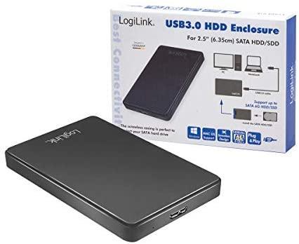 „LogiLink“ išorinis korpusas, skirtas HDD / SSD 2,5 colio SATA USB 3.0 ...