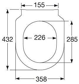 Villeroy & Boch WC dangtis Villeroy&Boch Subway SlimSeat, modelis ...