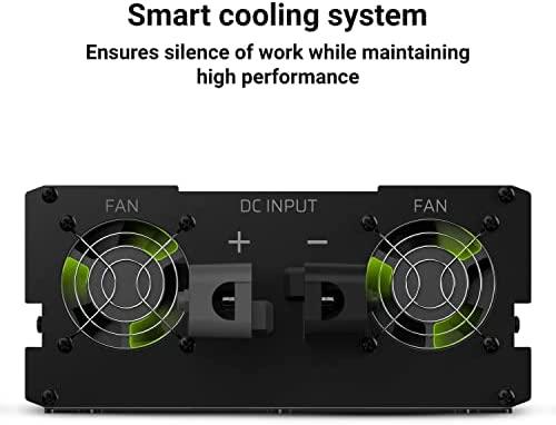 Inverteris 12V / 230V 1500W / 3000W sinusinė išėjimo įtampa Green Cell ...