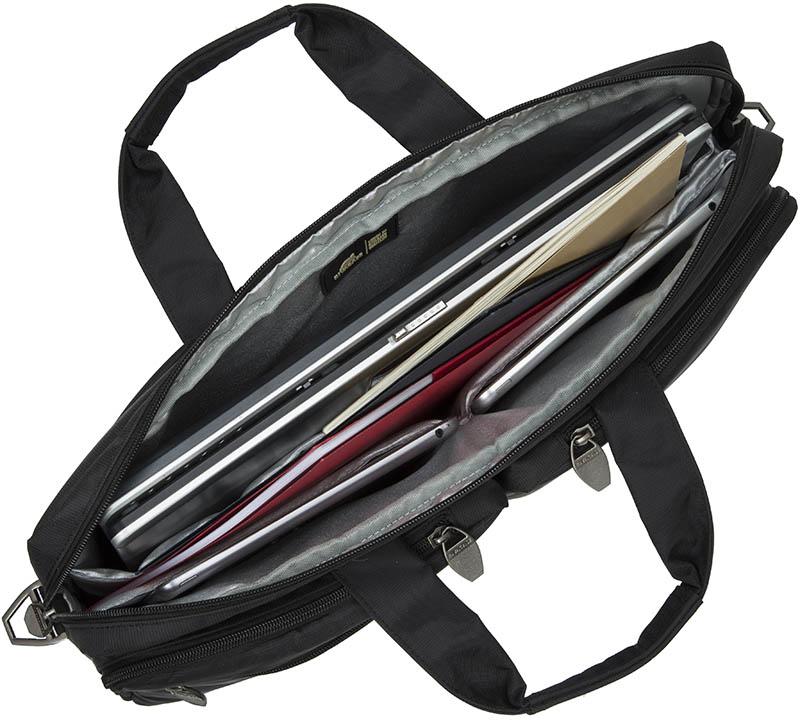 Nešiojamo kompiuterio krepšys RIVACASE Tiergarten 17.3", 8550 (Juodas ...