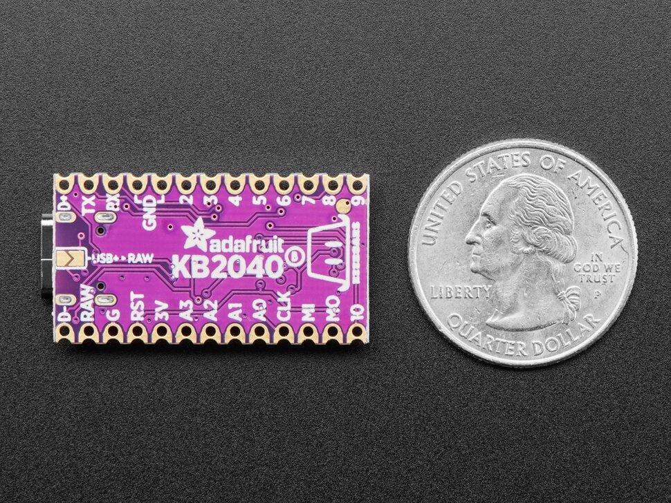 Adafruit KB2040 Kee Boar Driver - plokštė su RP2040 mikrovaldikliu ...