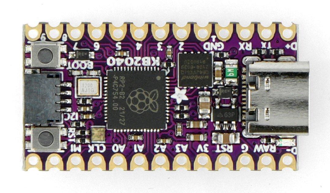Adafruit KB2040 Kee Boar Driver - plokštė su RP2040 mikrovaldikliu ...