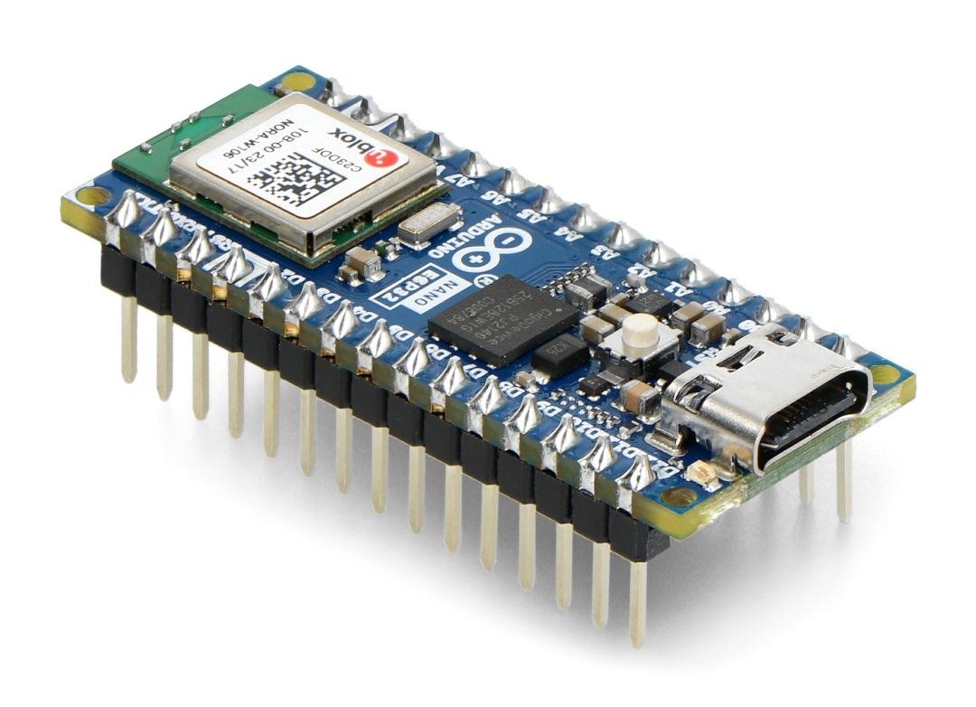 Arduino Nano ESP32 su jungtimis - ABX00083, modelis - AN-23337, žema ...