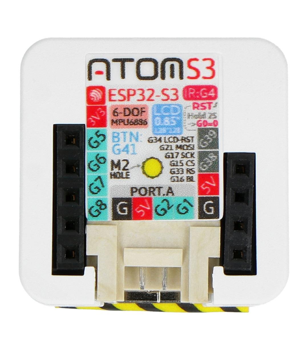 AtomS3 Dev Kit - programavimo modulis su 0.85'' ekranu - M5Stack C123 ...